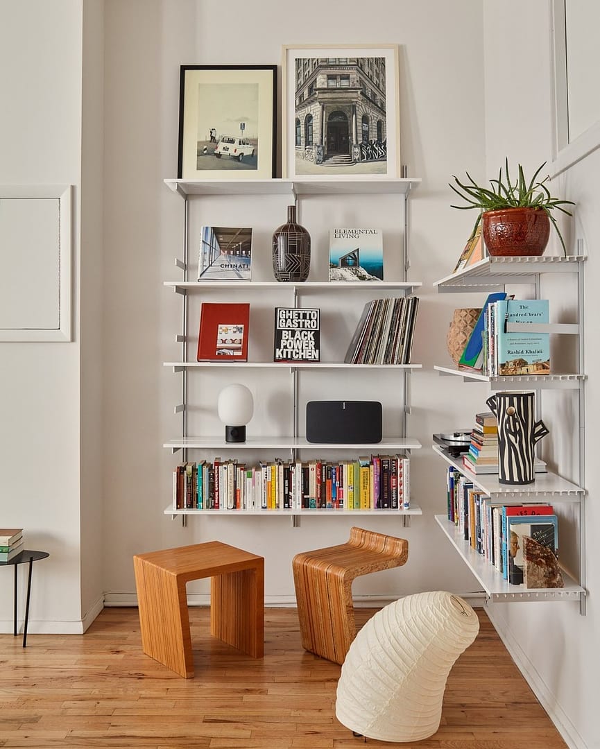 Modern Adjustable Wall Shelving Systems Wall Mounted Fixed