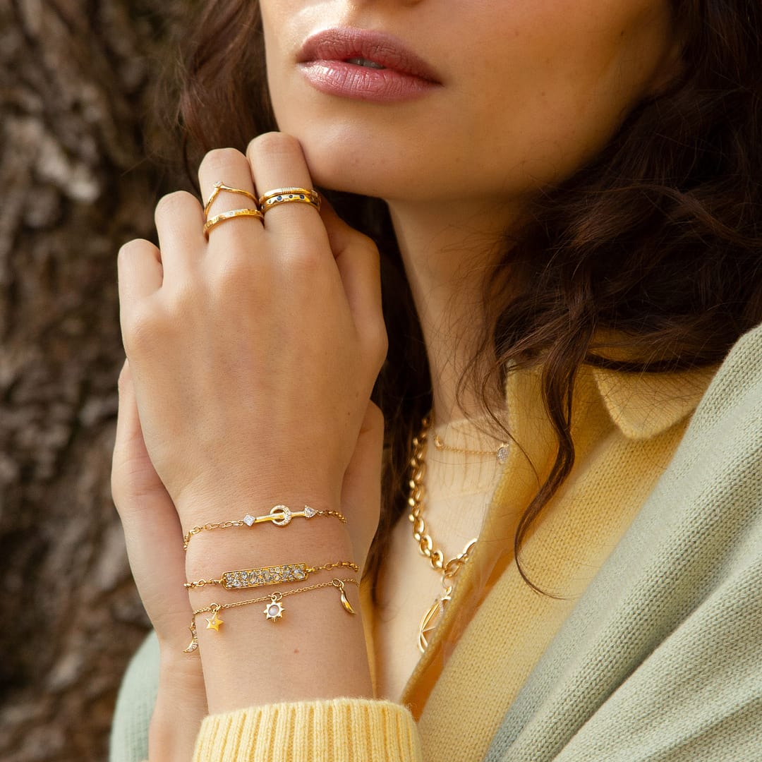 Dangling Diamond Moonstone Chain Bracelet | Monica Rich Kosann Dangling Diamond Moonstone Chain Bracelet | Monica Rich Kosann
