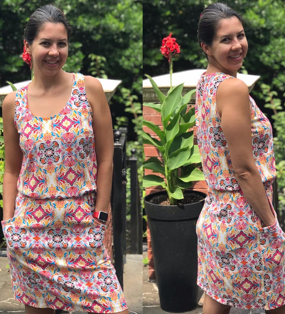 Sewing Pattern Jalie 3678 - ROVA Blouson Tank Dress and Tunic Sewing Pattern Jalie 3678 - ROVA Blouson Tank Dress and Tunic